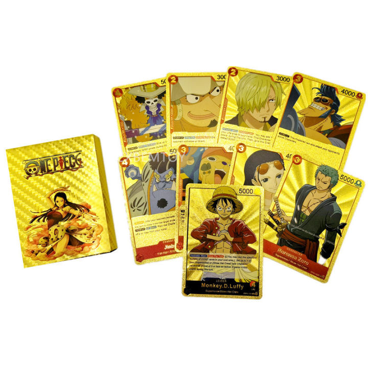 55 One Piece English Gold Foil Card King Lufei Solon Bronzing Card | Daraz.com.bd