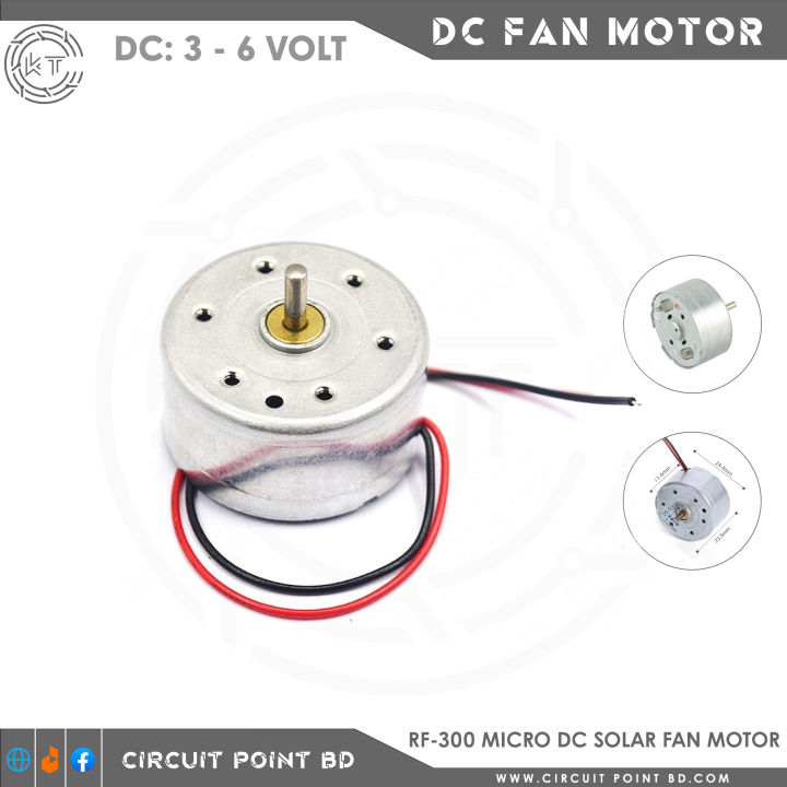 DC Micro Motor 300 / RF-300 Solar Motor – 5V to 12V 2mm Shaft Brushed ...