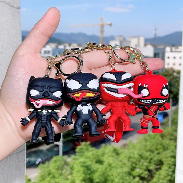 Marvel Movie Venom PVC Figurine Model Keychain Superheroes Deadpool ...