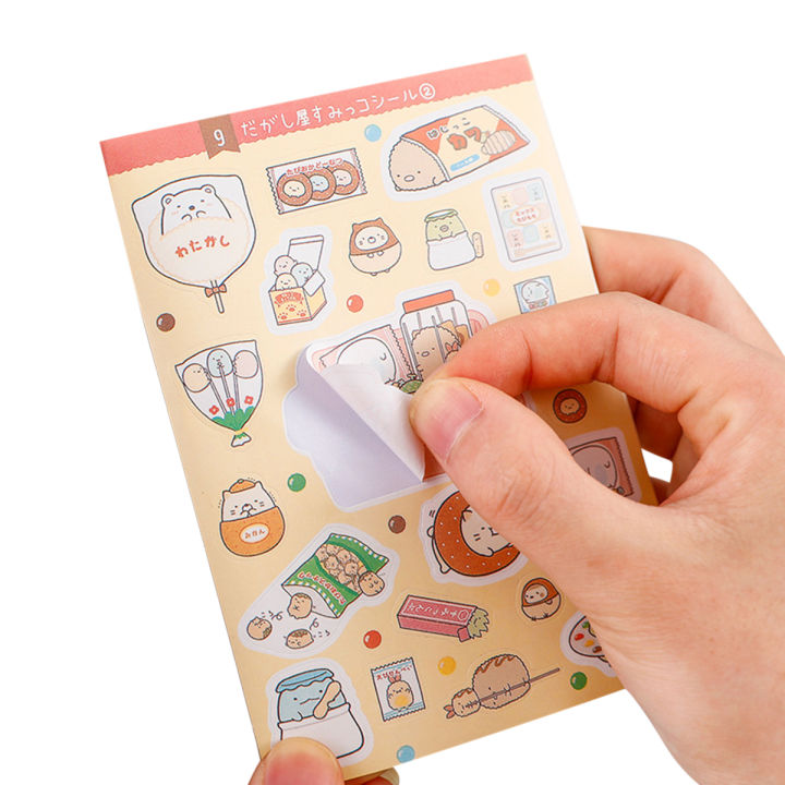 Kawaii Cute Cartoon Sticker Book Creative Hand tattoo stickers Account ...