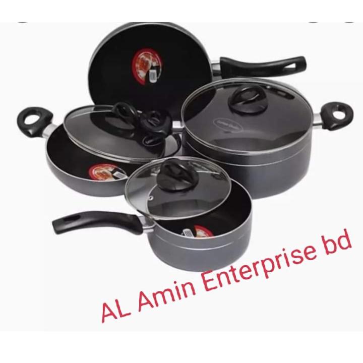 Diamond Non-Stick 7 Pieces Cookware Set | Daraz.com.bd
