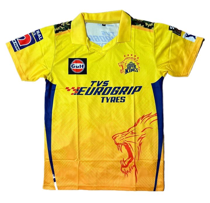 Chennai Super Kings Jersey 2023 Premium Quality Short Sleeves | Daraz ...