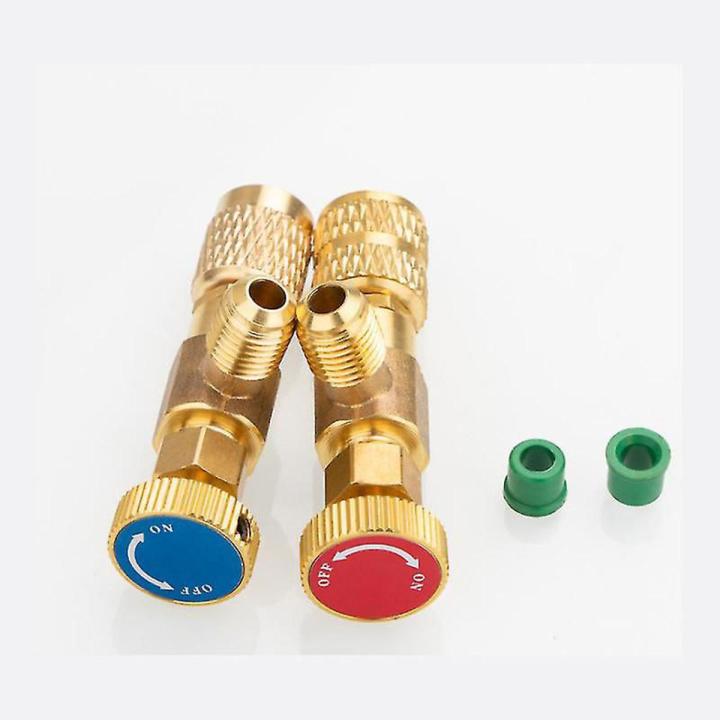 Refrigerant Fill Safety Valve Quick Connector Air Conditioner R410a R22 ...