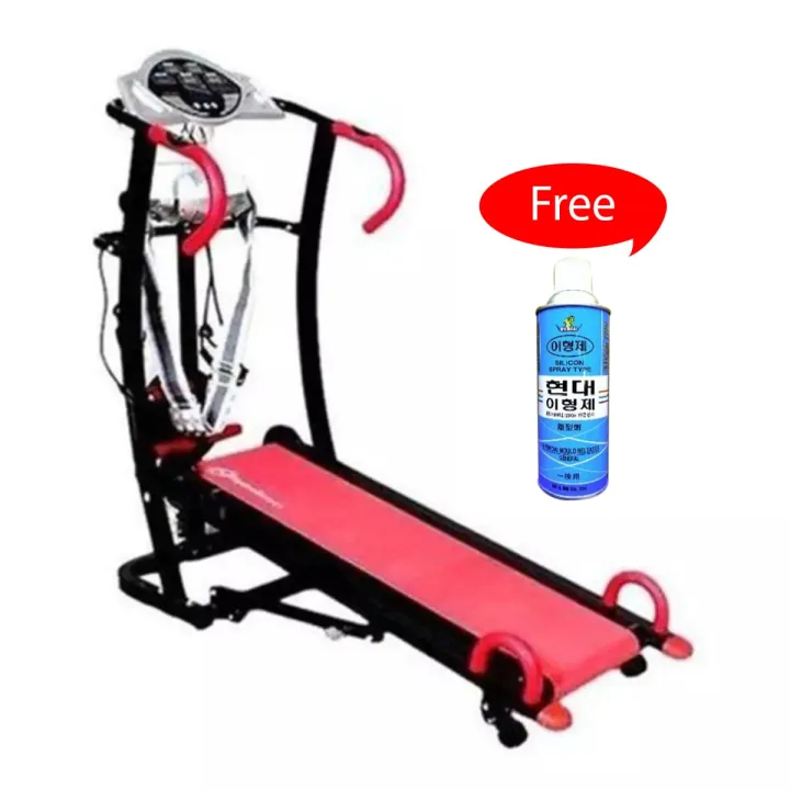 6 Way Manual Treadmill - Red and Black | Daraz.com.bd