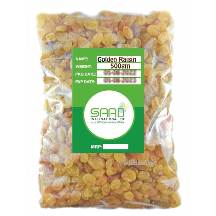 Kismis Golden Raisin / Kismis (Seedless) - 500gm | Daraz.com.bd