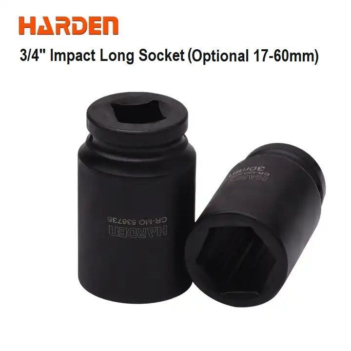 Harden 3/4" Impact Long Socket Deep Socket Various Size Available ...