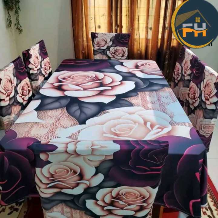 3D Print Premium Dining Table Cloth & Chair Cover Set 7 in 1 From Goods ...