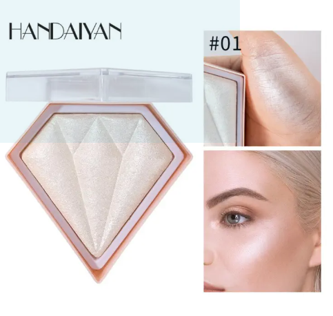 HANDAIYAN Highlighter Pressed Powder Diamond Design for Nose Face Eyes ...