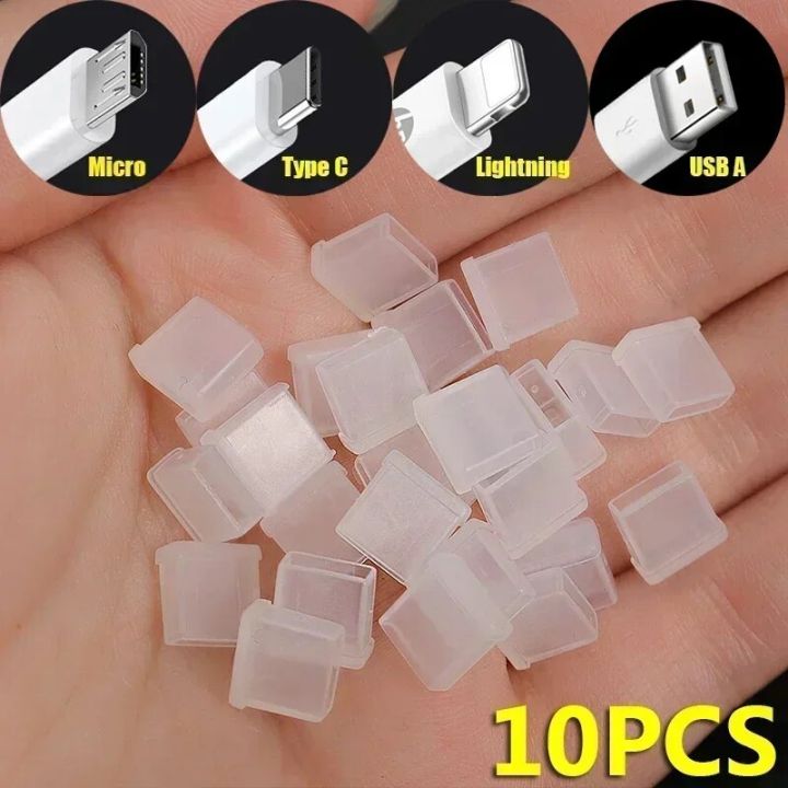 Silicone Data Cable Port Anti Dust Plugs Dust Covers Stoppers for IOS ...