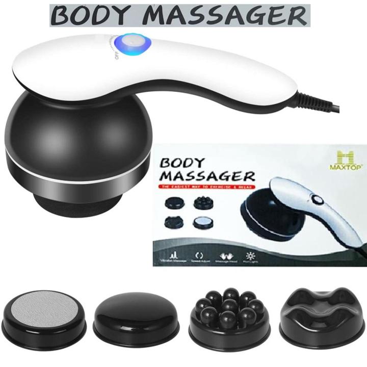 Electric Handheld Massager Deep Tissue - Portable Muscle Body Hand ...