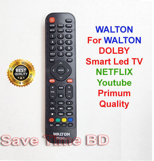 Remote Control for Walton Smart LED TV Remote Control . | Daraz.com.bd