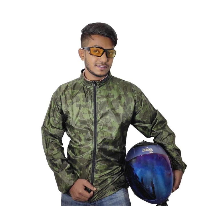 Men's Dustproof Motorcycle Reflective Windbreaker Jacket | Daraz.com.bd