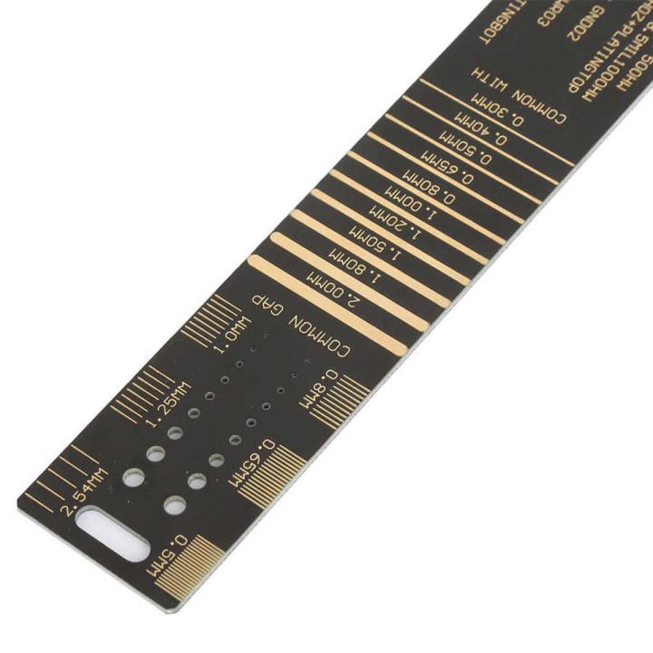 25cm board ruler black PCB for inch size electronic engineers | Daraz ...