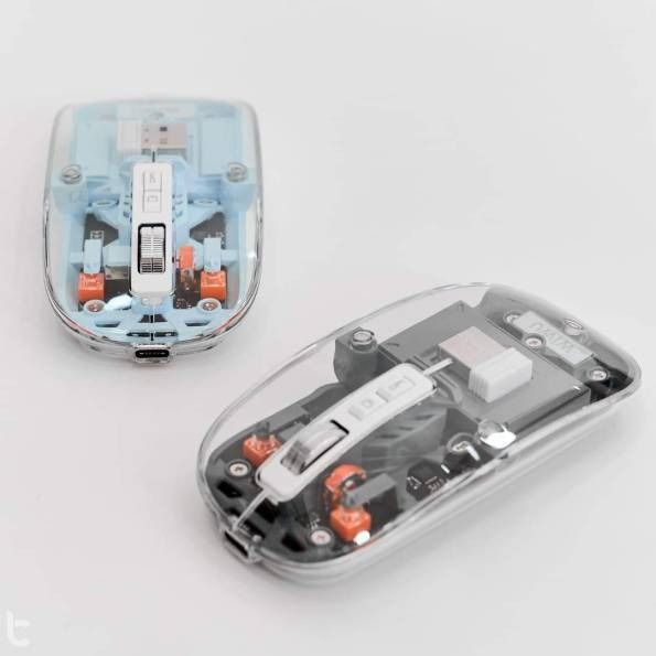 Computer Mouse WiWU WM105 Crystal Transparent Magnetic Wireless Mouse ...