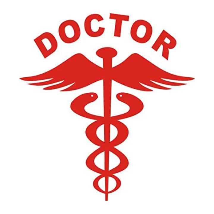 Doctor Universal Car Logo Sticker Premium Quality - Car Accessories ...