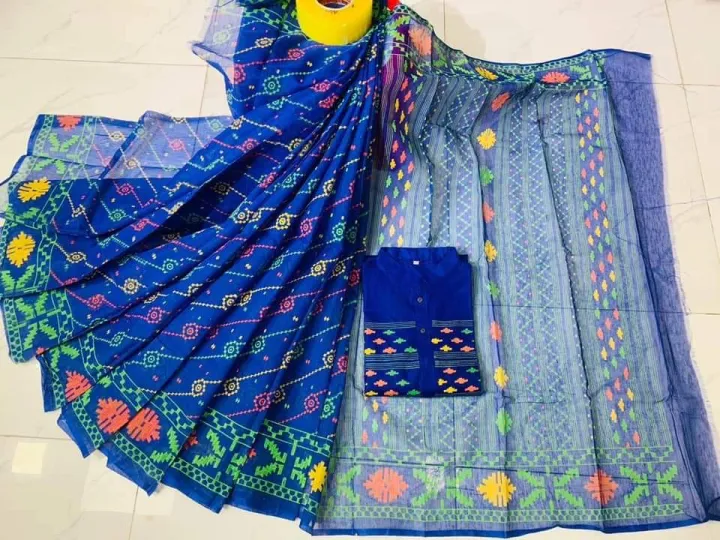 RM New Stylish & Exclusive Saree Panjabi Combo Couple Set Matching ...