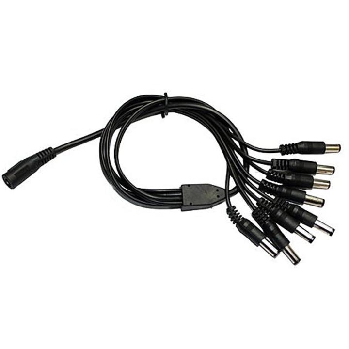 1 to 8 DC Power 4-Port Splitter Adapter Adaptor Cable with Cable ...