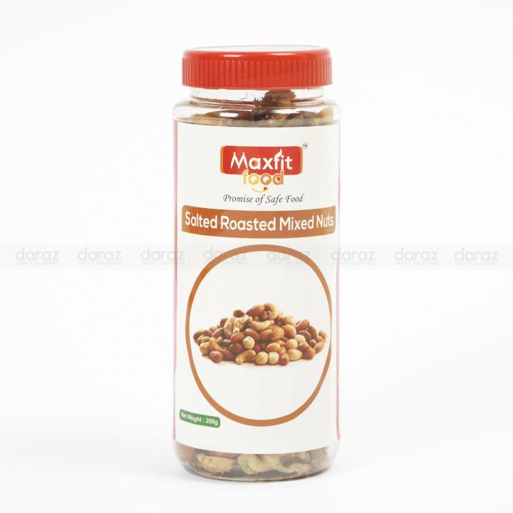 Maxfit Food Salt Fry Mixed Nuts 200 Grams | Daraz.com.bd