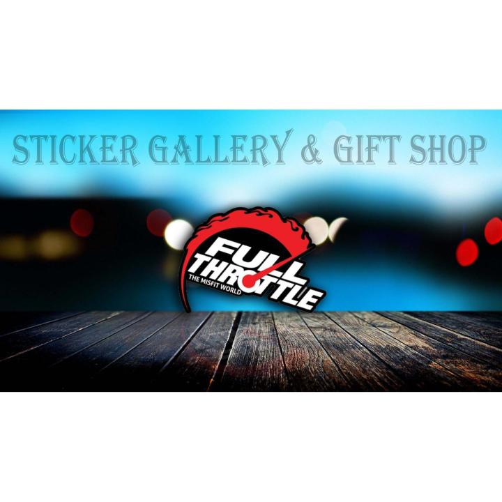 Bike Sticker - Full Throttle ( Waterproof & Premium quality)/Bike ...