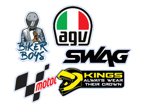 5 pcs waterproof vinyl sticker bike sticker | Daraz.com.bd