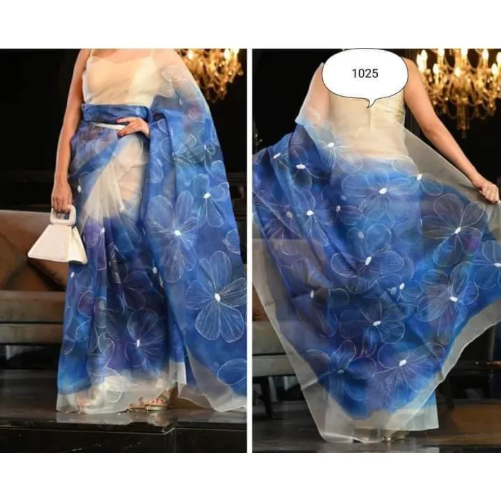 Exclusive Designer Hand Print Resom silk Saree / Resom suti Saree Super ...
