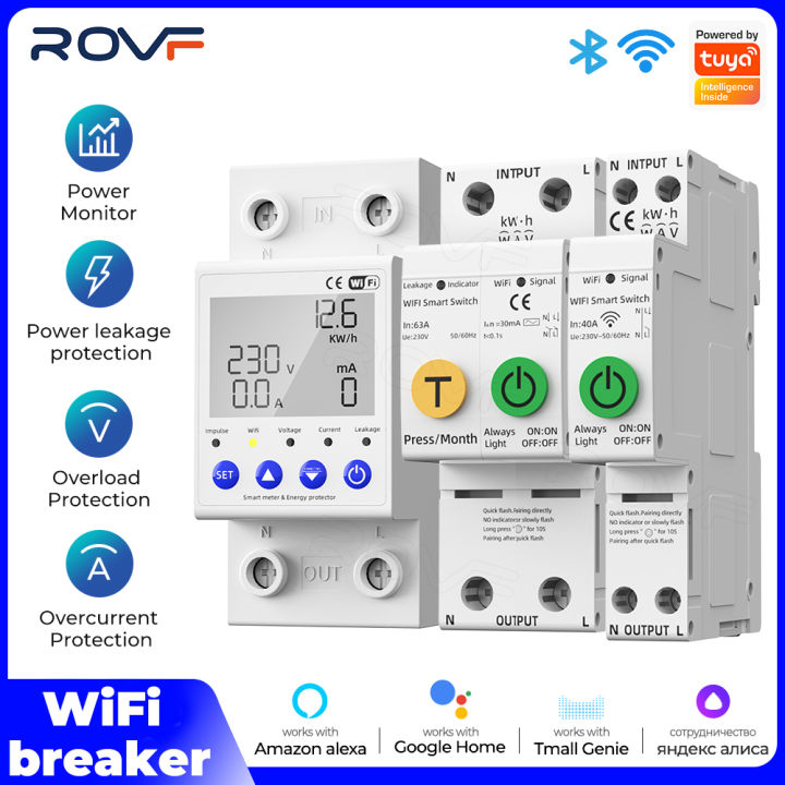 ROVF - WIFI Smart Switch - Water Pump Controller - TUYA Energy Meter ...