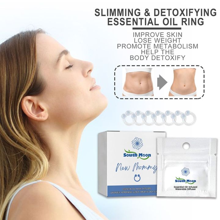 Essential Oil Nose Ring 7Pcs Super Slim Nasal Rings Nose Inhaler For ...