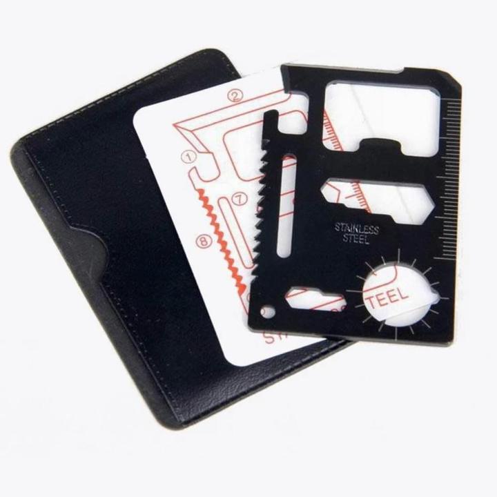 11 in 1 Pocket Tool Credit Card Gadget Multipurpose Pocket Utility ...