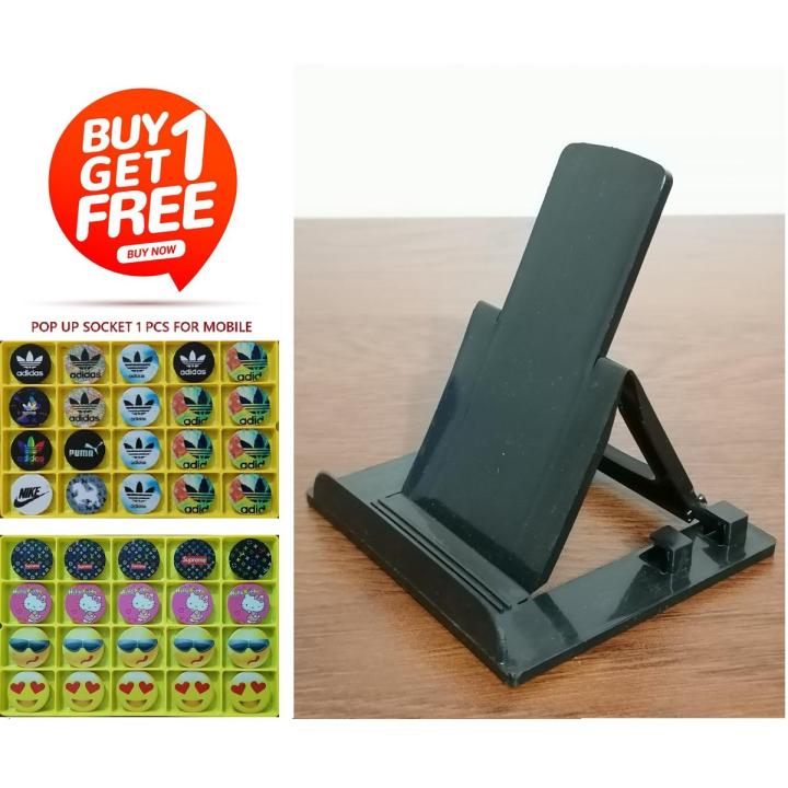 Plastic Mobile Stand (BUY 1 GET FREE POP UP SOCKET 1 PCS FOR MOBILE ...