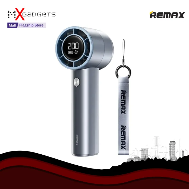 REMAX RS-SF11 Digital Display Handheld High-Speed Fan 3600mAh Battery ...