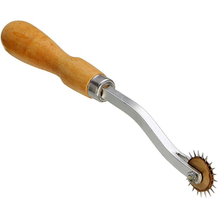 Tracing wheel wooden handle, toothed metal wheel, extra sharp (1 pc ...