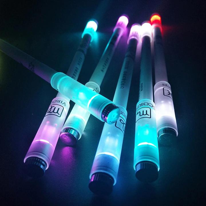 1pc Luminous Pen Spinner LED Spinning Rotating Gaming Ballpoint Pen For ...