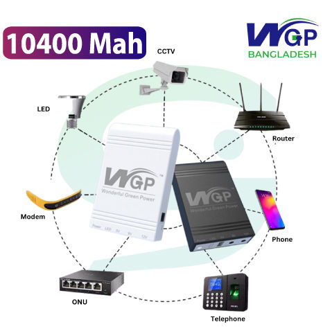 Mini UPS for wifi Router Onu. Output 12V 12V/9V 5V 10400Mah Powerful ...