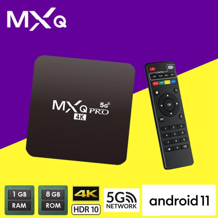 MXQ Pro 4K 5G Android Smart TV Box -1GB RAM/8GB Rom Android 11.1, Android Smart TV Box, | Daraz ...