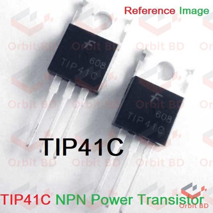 2Pcs- Chinese TIP41C TIP41 Transistor 100V 6A 65W 3 Pin General Purpose ...