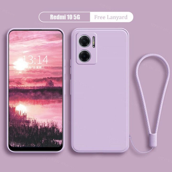 Xiaomi Redmi 10 5G Phone Case Lens Protection Casing Solid Straight ...