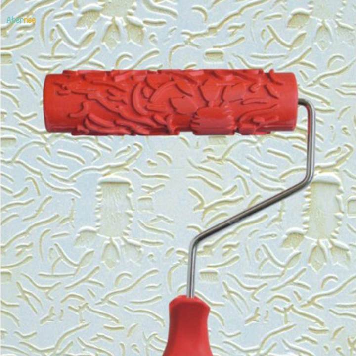 7-Inch Wall Patterned Paint Roller, with Applicator, Home Decorative ...