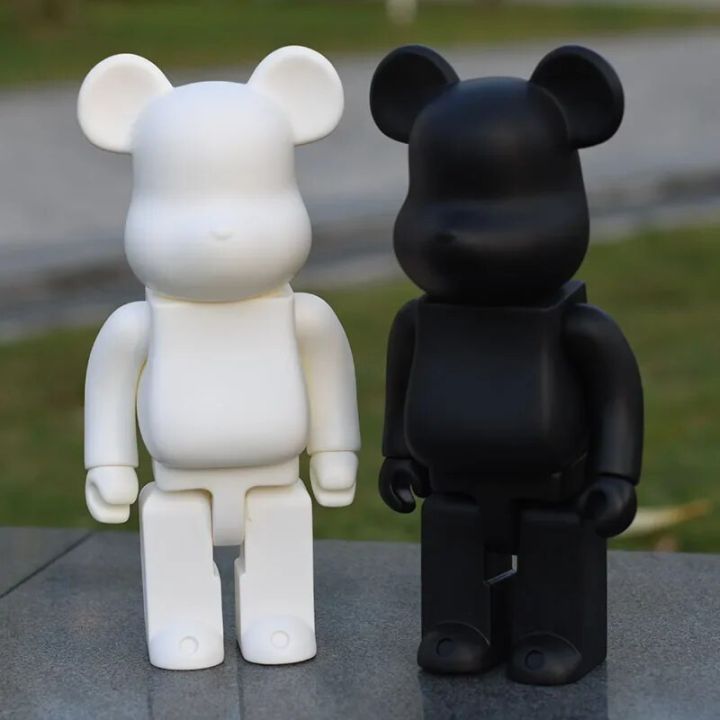 DIY Bearbrick Bear@Brick Action 26cm Figures DIY Paint Bear Brick Toys ...