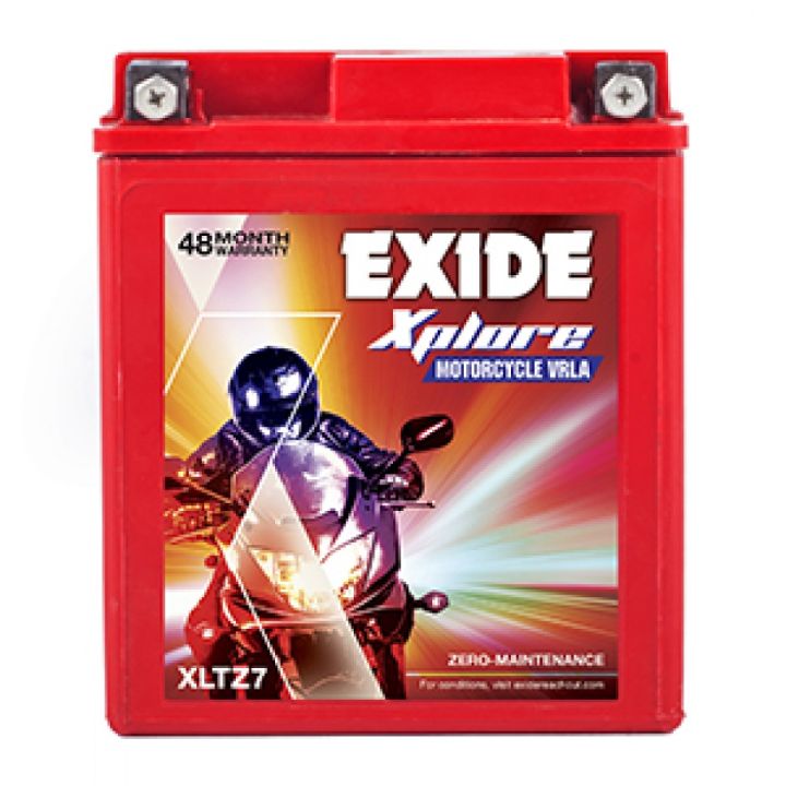 Exide Motorcycle Drycall Battery XLTZ7-BS For CBR Bike | Daraz.com.bd