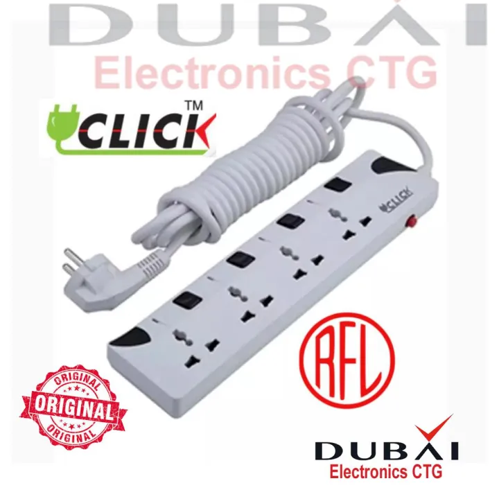 2 Pin multiplug Socket 4 Port 10 Feet 1500w Cable power extension cord.10A ,15 feet Cable ...