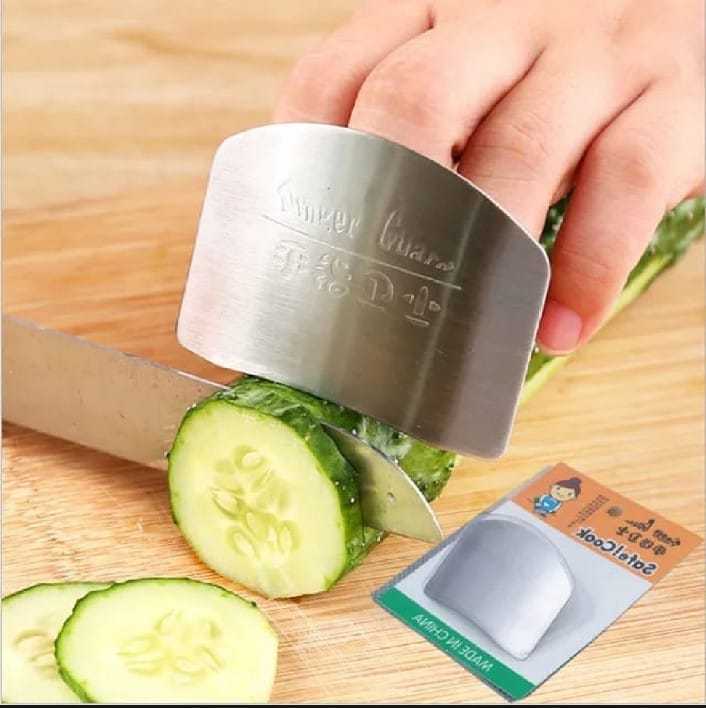 01 pcs -Finger Gurard Protect Food Knife Cut Vegetable Palm Rest Finger ...