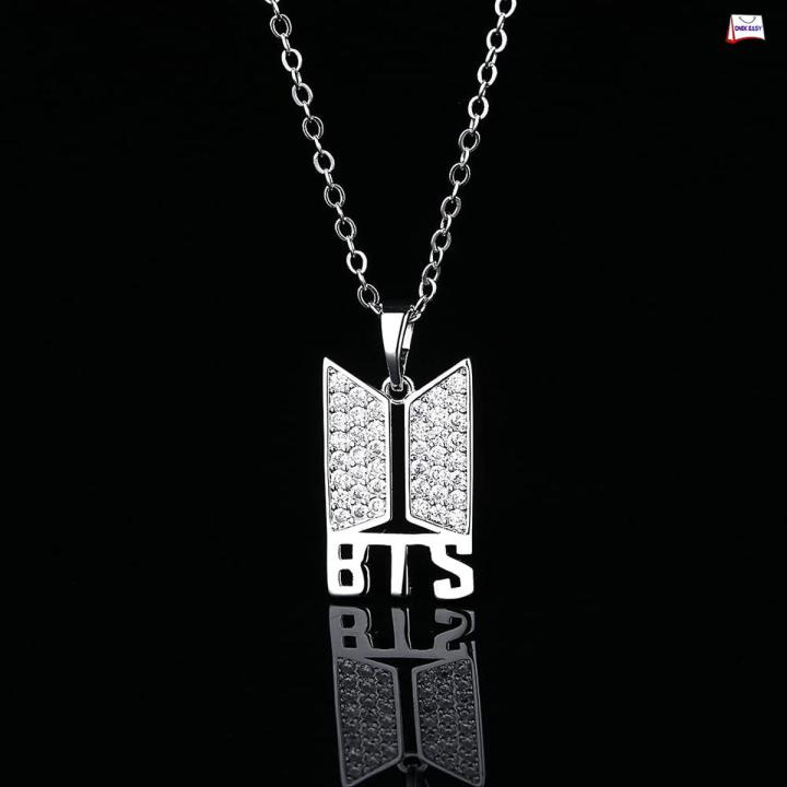 BTS Premium Necklace for Women Silver Plated Jewelry Fashion Accessory ...