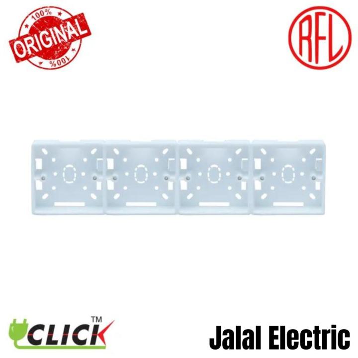 Click Four Gang MK White PVC Junction Box for Electrical Premium ...