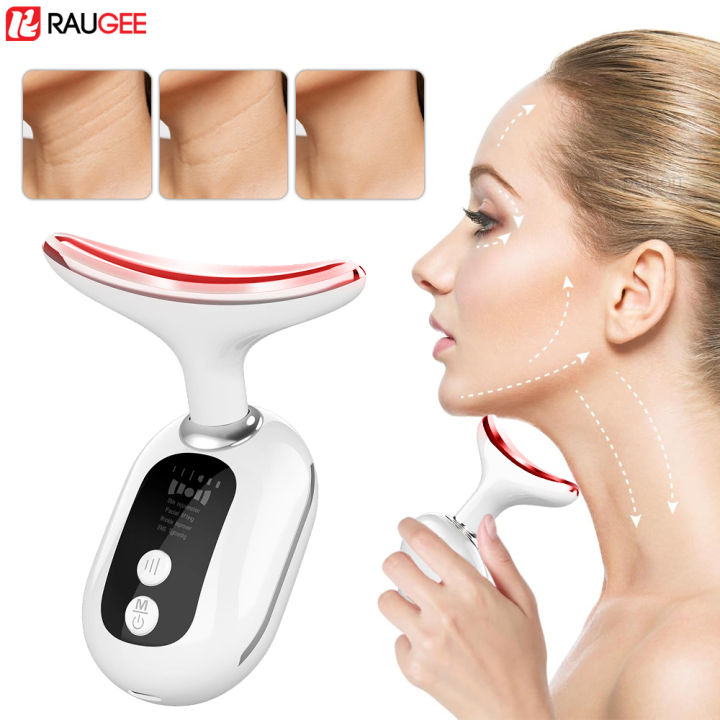 Facial Lifting Device EMS Neck Facial Eye Massage Face Slimmer Skin Tighten Wrinkle Anti Aging ...