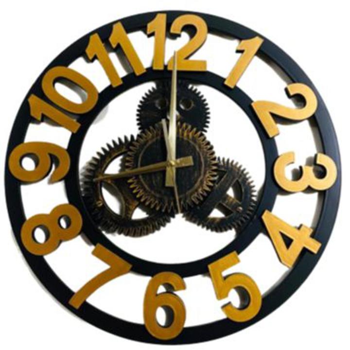 Traditional Wall Clock Round Shape Vintage Fiber Made China Decorative ...