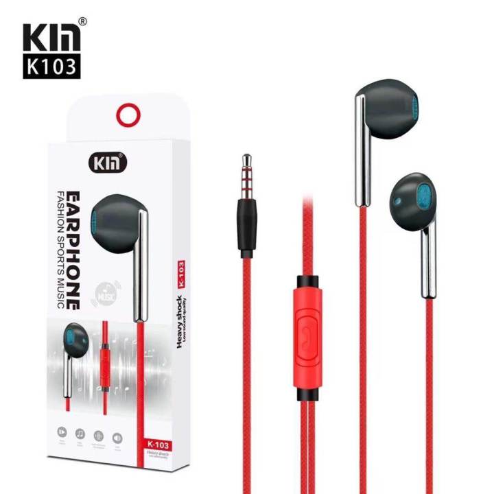 Kin K-103 Earphone Fashion Sports Music | Daraz.com.bd