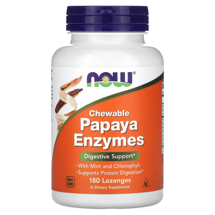 Papaya Enzyme Supplement with Mint and Chlorophyll, Digestive Support ...