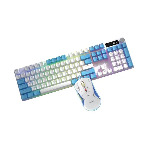 Pc Power Fury Combo RGB Wired (Red Switch) White Mechanical Gaming ...