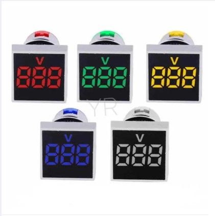 Ac60-500V Ac Voltage Meter Led Digital Display 1 Pcs Squre - Multimeter ...