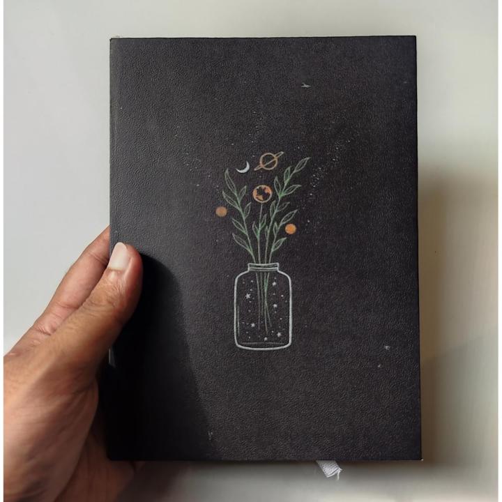 Black cover beautiful Notebook (19cm/14cm size, 120 premium pages ...